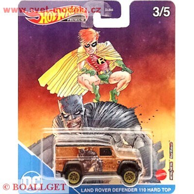 AUTÍČKO HOTWHEELS PREMIUM BATMAN LAND ROVER DEFENDER HARD TOP - HOT ...