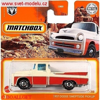 AUTÍČKO MATCHBOX DODGE SWEPTSIDE PICKUP 1957 - Matchbox - MA-GXM30 ...