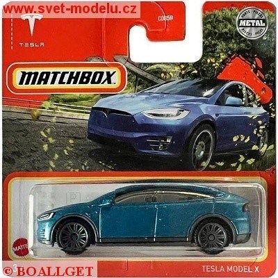 AUTÍČKO MATCHBOX TESLA MODEL X BLUE - Matchbox - MA-HFR30 | Svět Modelů