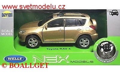 TOYOTA RAV 4 GOLD - Welly - WE-43640GO | Svět Modelů